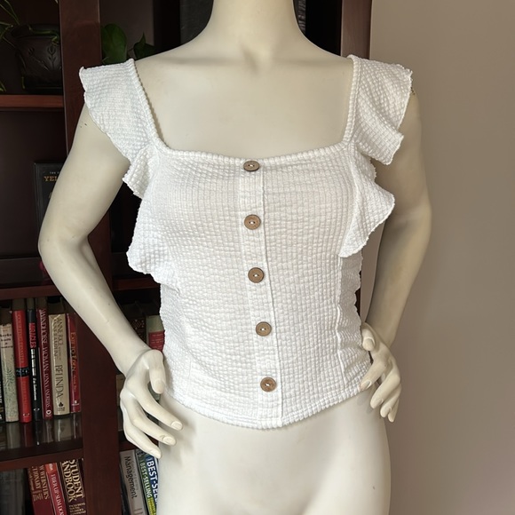 Caution To The Wind | Tops | Caution To The Wind Fitted Crop Top With ...